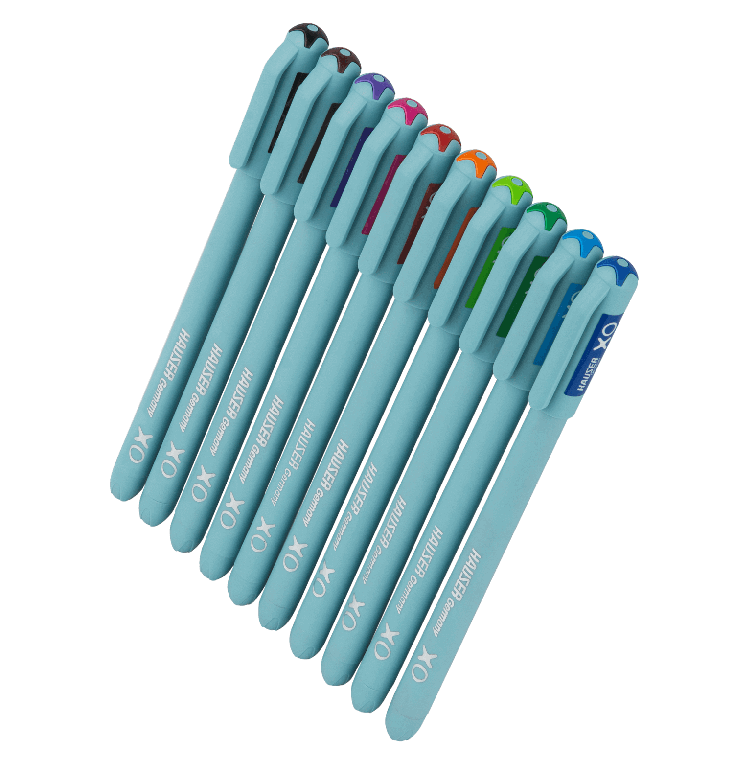 Hauser XO Multicolour Ball Pen Set – Pack of 10 | Smooth Writing Pens ...